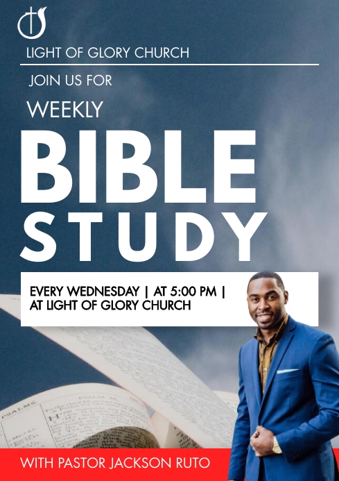 BIBLE STUDY POSTER Template | PosterMyWall