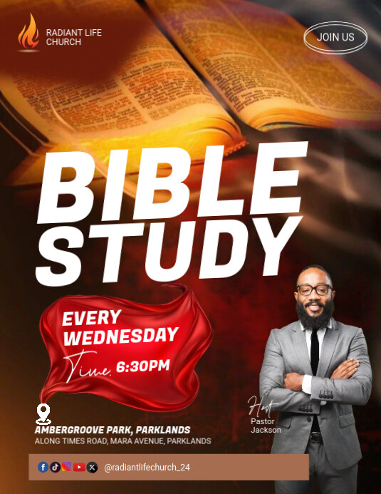 Copy of Bible Study Poster | PosterMyWall
