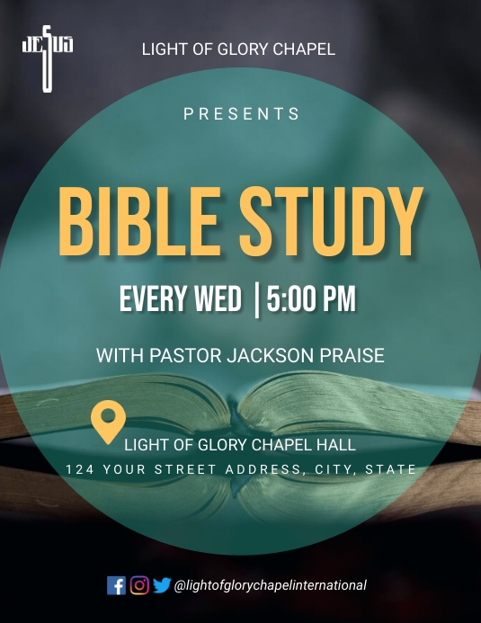 BIBLE STUDY POSTER Template | PosterMyWall