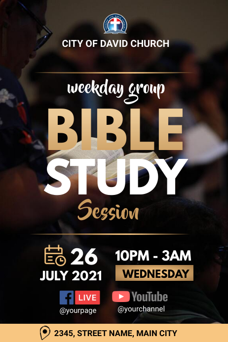 Copy of Bible study poster | PosterMyWall
