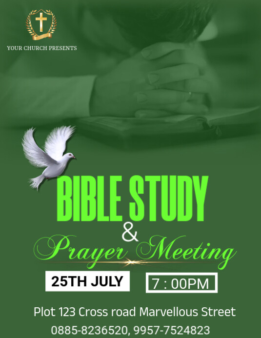BIBLE STUDY POSTER Template | PosterMyWall