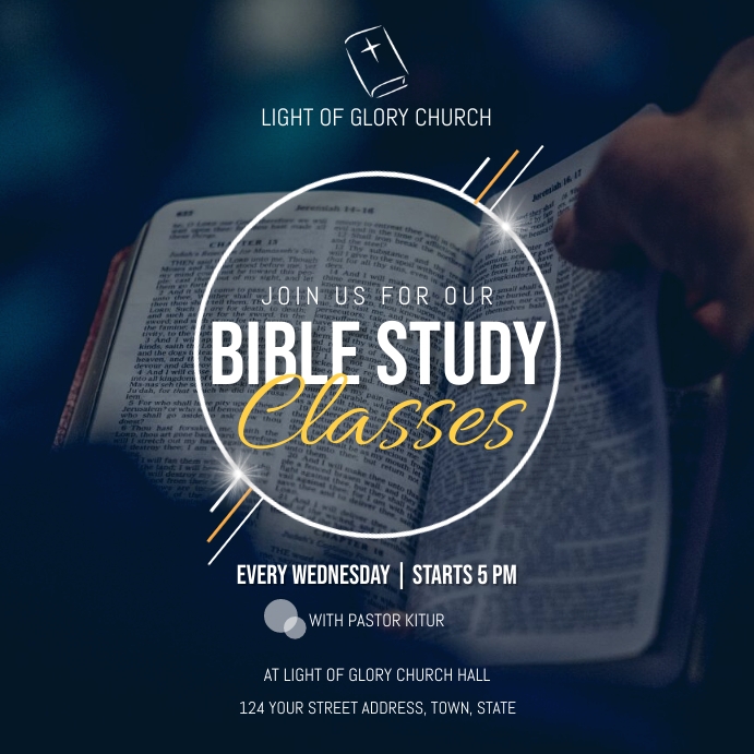 BIBLE STUDY POSTER Template | PosterMyWall