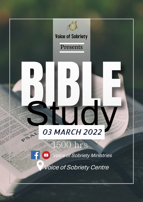 Bible study poster Template | PosterMyWall