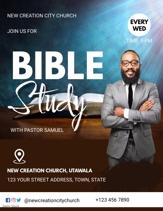 BIBLE STUDY POSTER Template | PosterMyWall