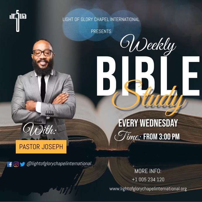 Bible study poster Template | PosterMyWall