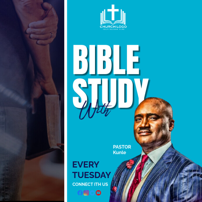 Plantilla de bible study poster template | PosterMyWall