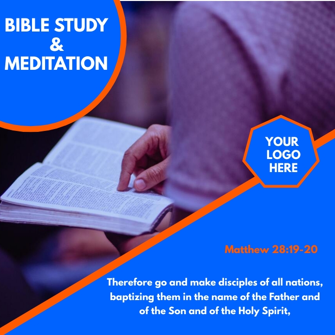 BIBLE STUDY POSTER TEMPLATE | PosterMyWall