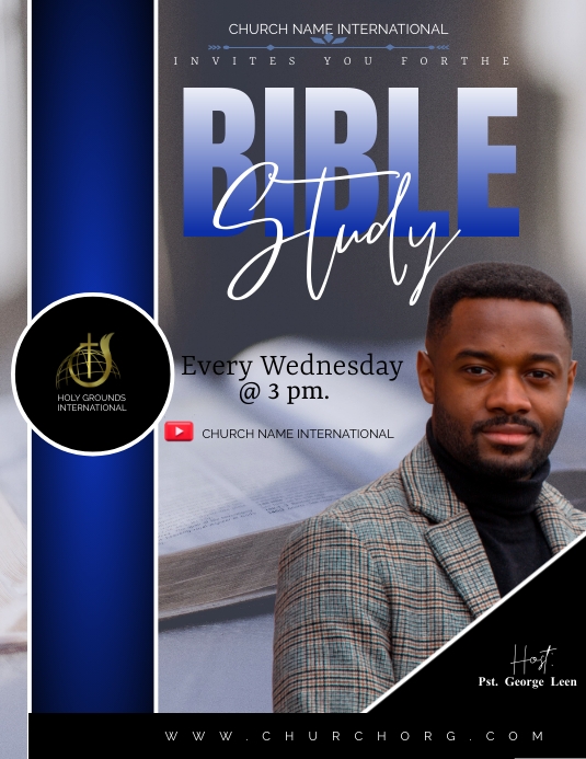 Bible study poster template | PosterMyWall
