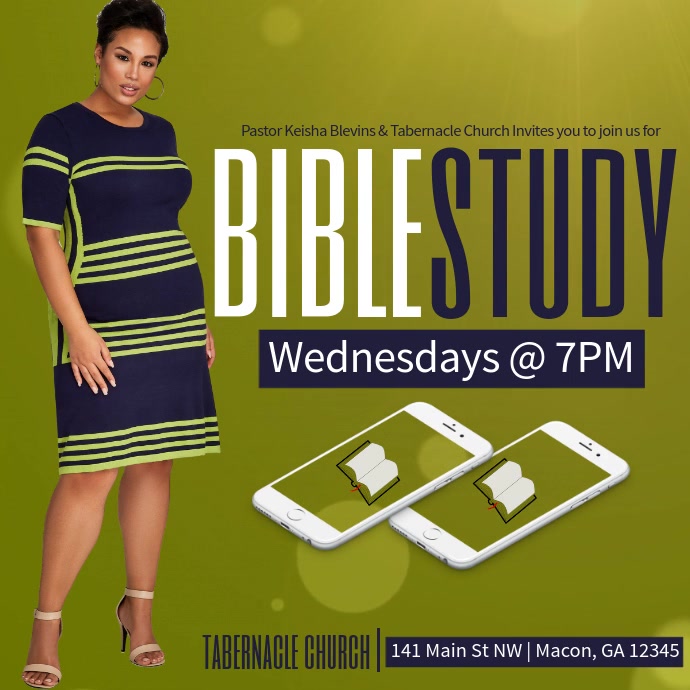 Bible Study Promo Template | PosterMyWall
