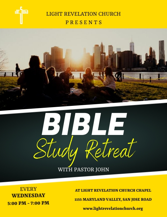 Copy of BIBLE STUDY RETREAT POSTER | PosterMyWall