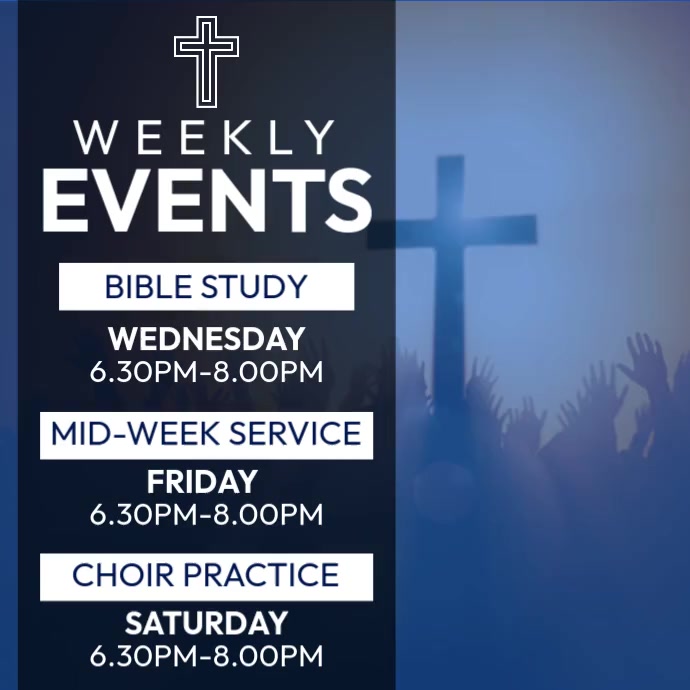 Bible Study Schedule Template | PosterMyWall