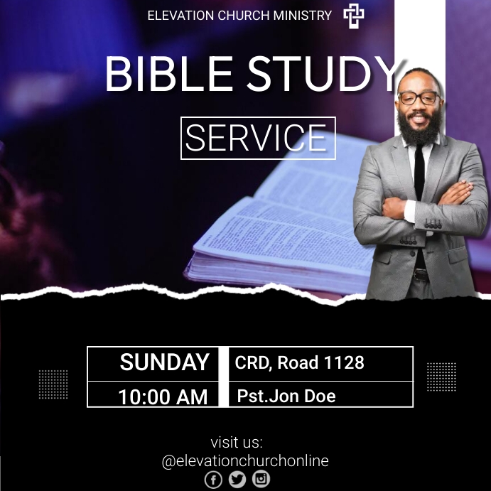 Copy of BIBLE STUDY SERVICE (1) | PosterMyWall