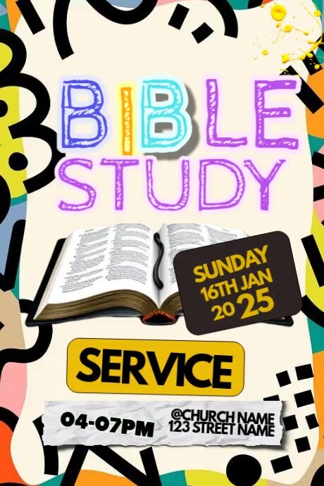 Copy of Bible Study Services | PosterMyWall