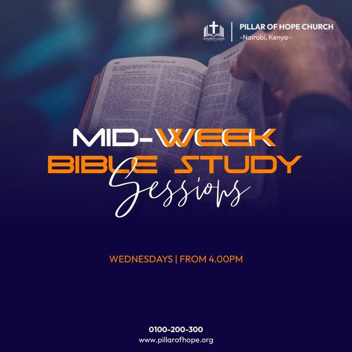 Copy of Bible study session | PosterMyWall