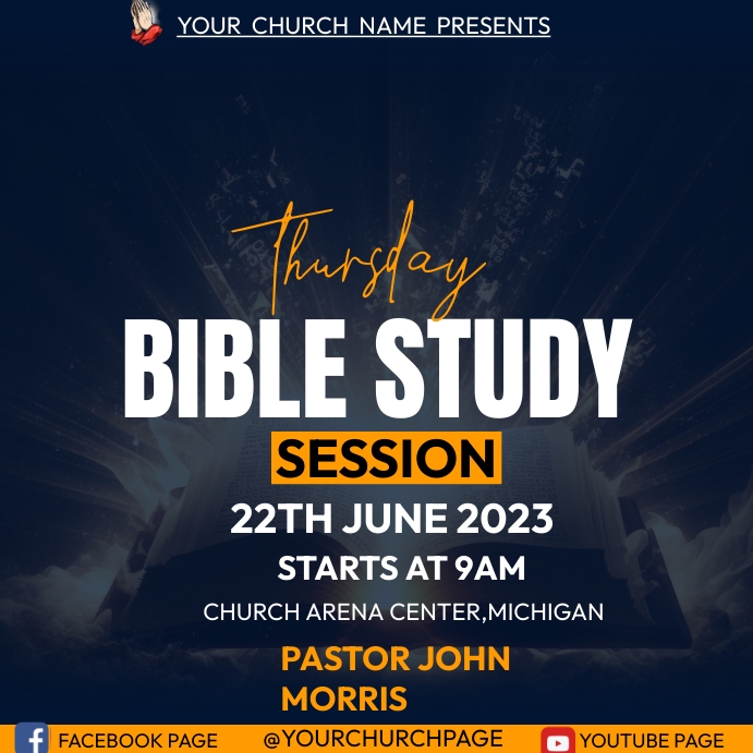 bible study session Template | PosterMyWall