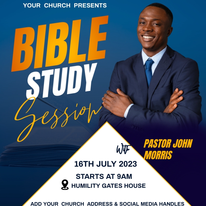 Copy of bible study session | PosterMyWall