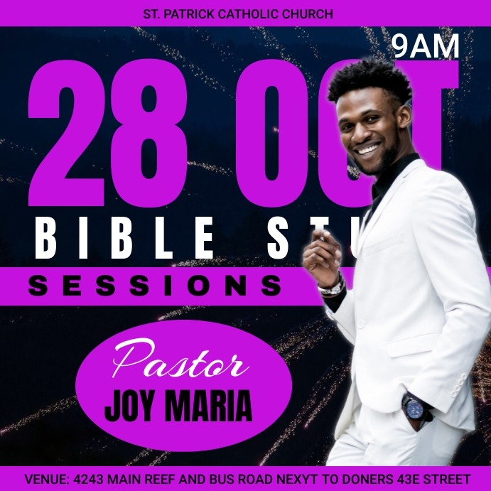 bible study sessions Template | PosterMyWall