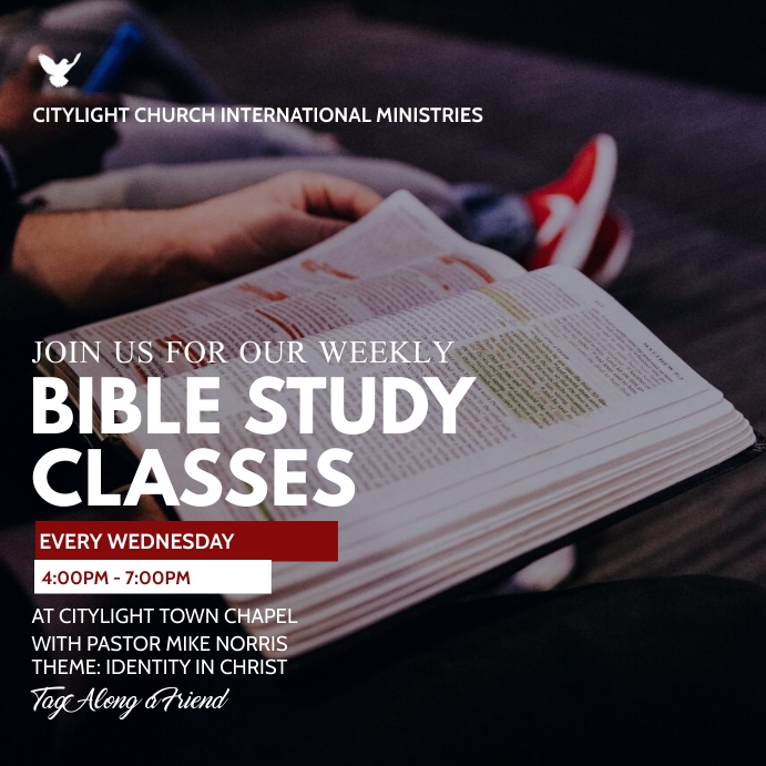 bible study sessions flyer design Template | PosterMyWall