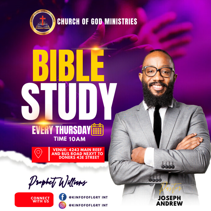 Bible study template | PosterMyWall