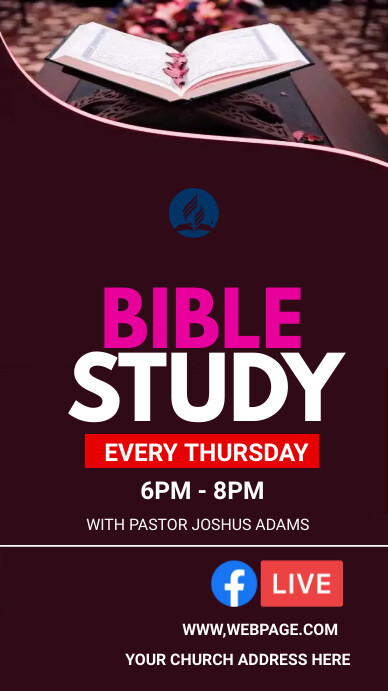 Bible study template | PosterMyWall