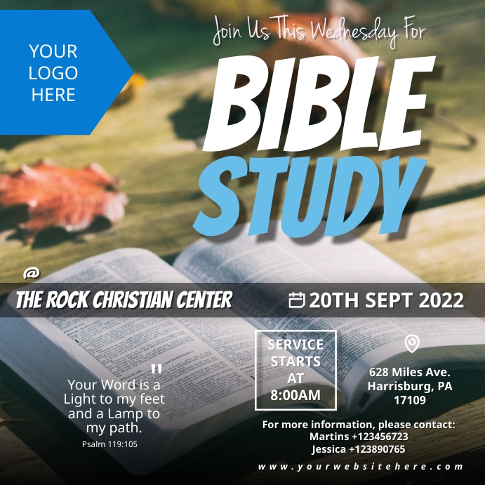 Bible Study Templates | PosterMyWall
