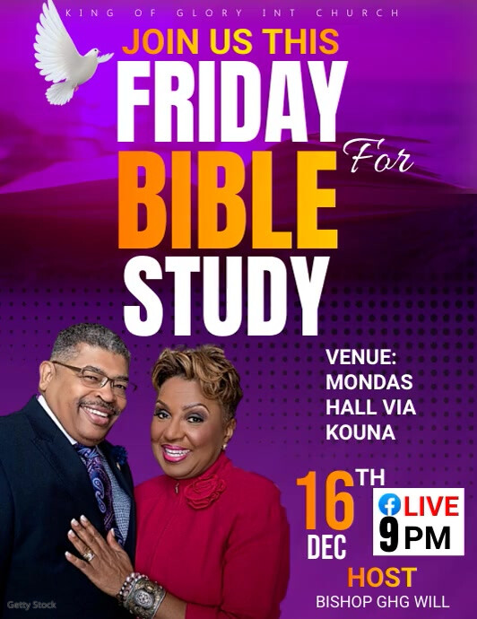 Copy of Bible study worship flyers | PosterMyWall