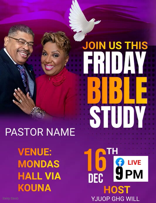 Bible study worship flyers Template | PosterMyWall