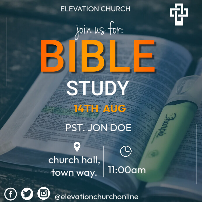 BIBLE SUNDAY (3) Template | PosterMyWall