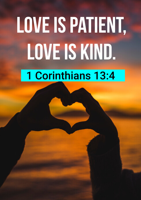 Bible Verse about love Template | PosterMyWall