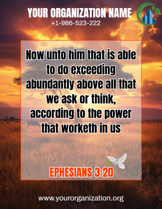 Bible Verse Ad Template | PosterMyWall