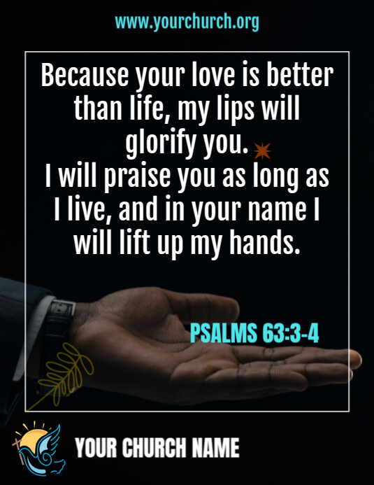 Bible Verse Ad Template | PosterMyWall