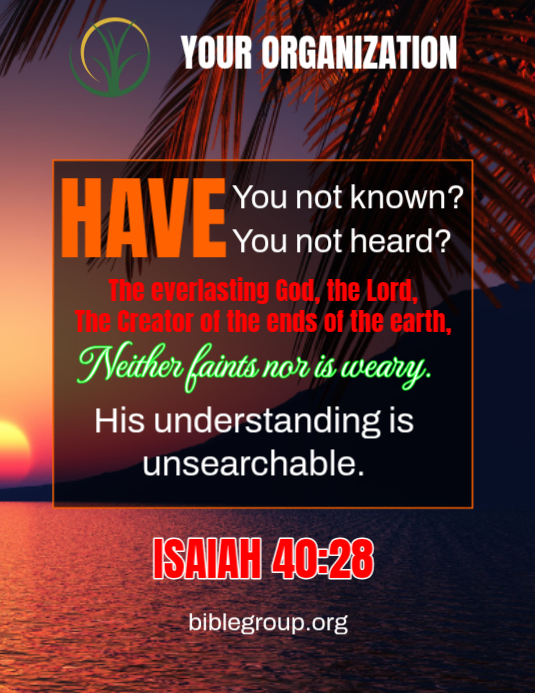 Bible Verse Ad Template | PosterMyWall