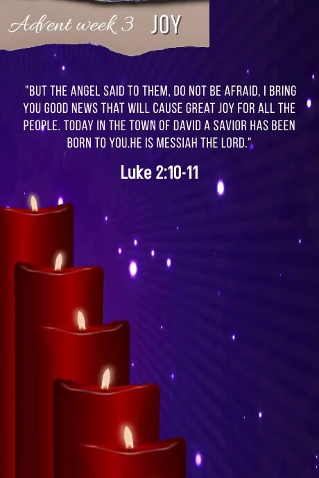 Advent Bible verse flyer template | PosterMyWall