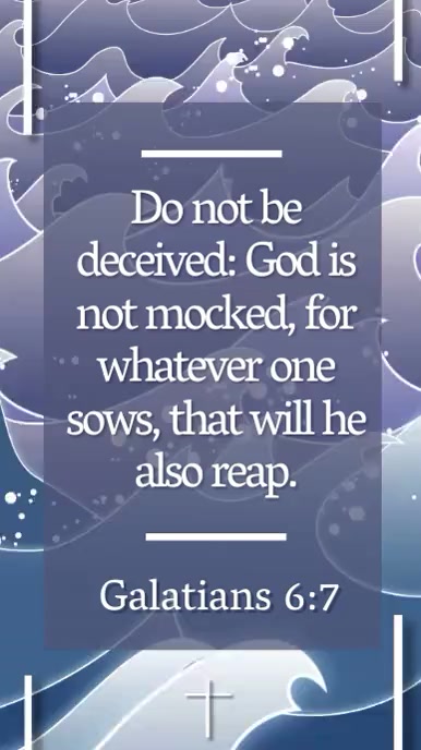 Copy of Bible Verse IG Story Galatians 6:7 | PosterMyWall