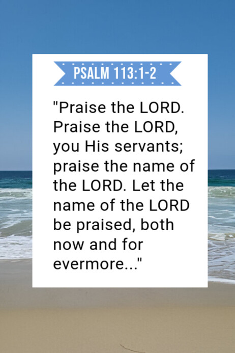 Bible Verse Poster Ad Design Template | PosterMyWall