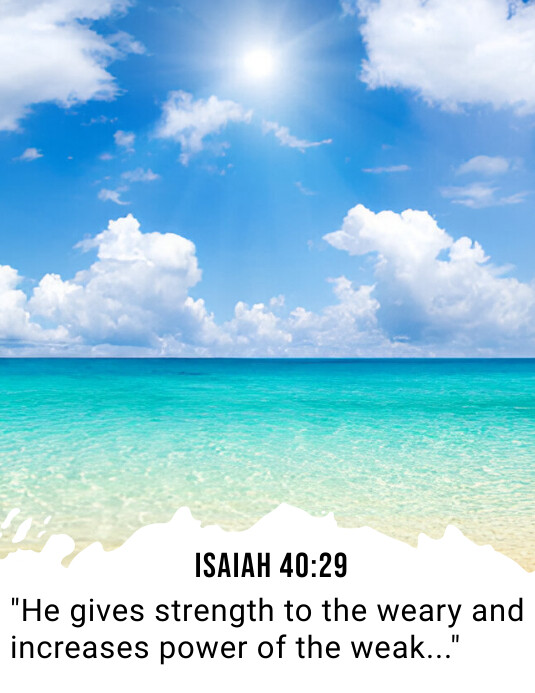 Bible Verse Poster Ad Design Template | PosterMyWall