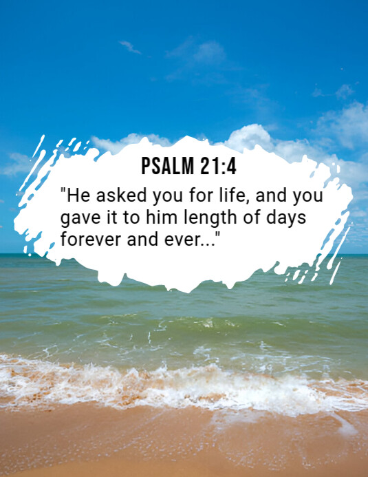 Bible Verse Poster Ad Design Modelo | PosterMyWall