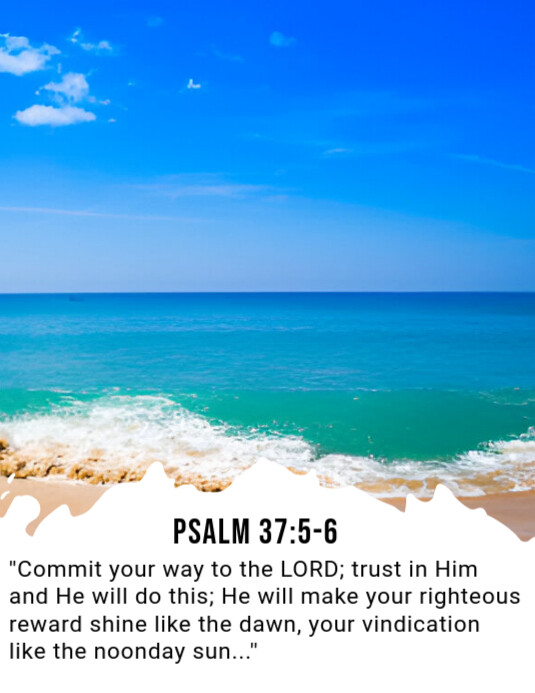 Bible Verse Poster Ad Design Template | PosterMyWall