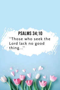 Bible Verse Poster Ad Design Template | PosterMyWall