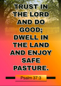 Bible Verse Poster Ad Design Template | PosterMyWall