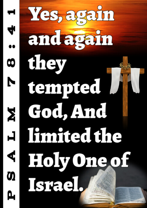 Bible Verse Psalm 78:47 Template | PosterMyWall