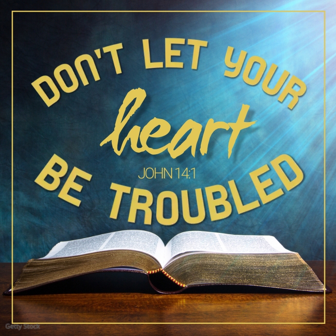 Bible Verse Template Design John 14:1 | PosterMyWall