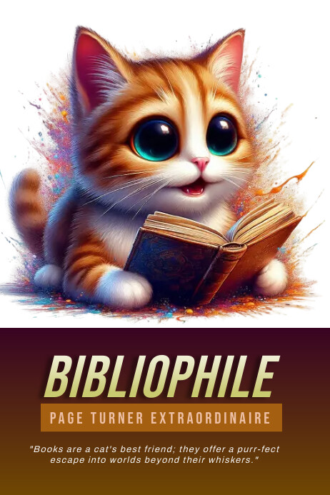 Plantilla de bibliophile | PosterMyWall