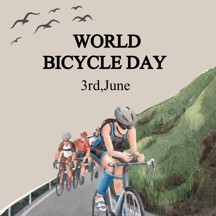 Copy of Bicycle day | PosterMyWall