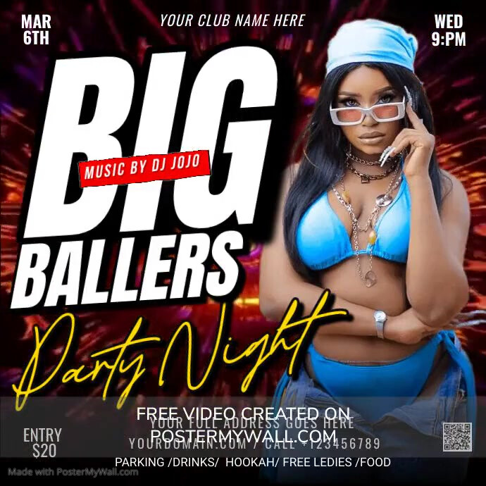 BIG BALLERS Template | PosterMyWall