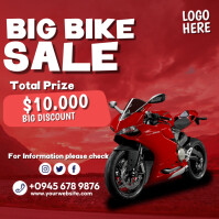 Big Bike Sale Template | PosterMyWall
