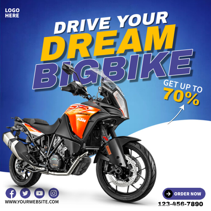 Big Bike Sale Template | PosterMyWall