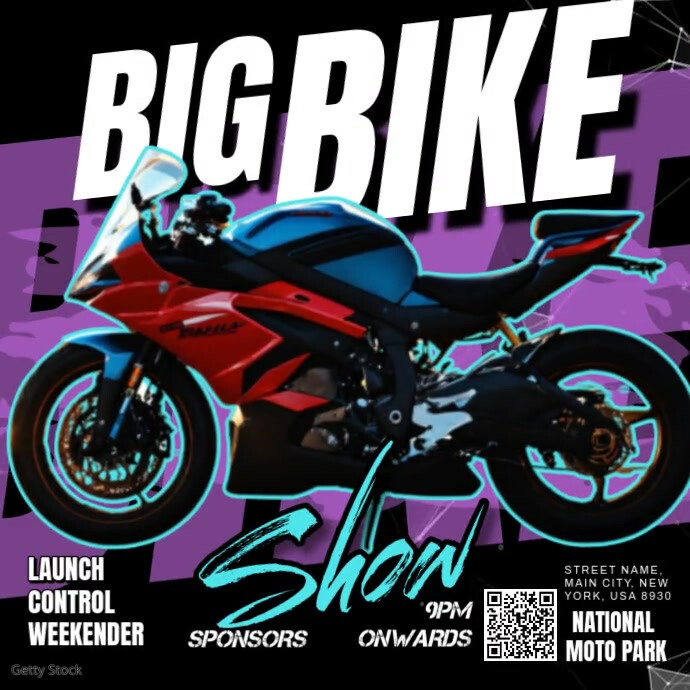 Big Bike Show Template | PosterMyWall
