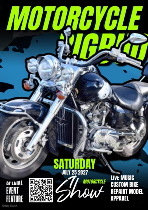 Big Bike Show Template | PosterMyWall