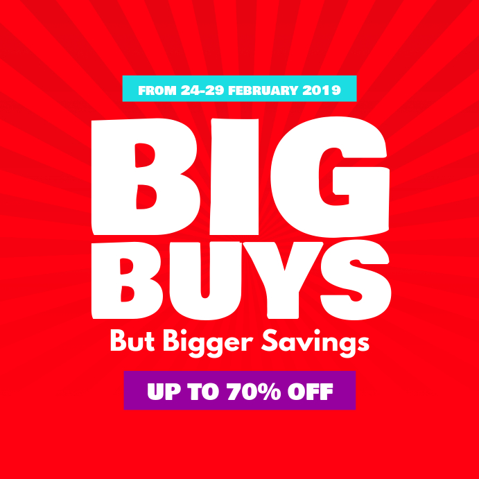 Copy of Big Buys But Bigger Savings Sale Discount Instagram | PosterMyWall